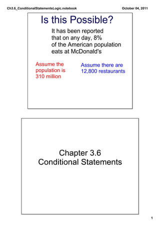 Ch3.6 Conditional Statements | PDF