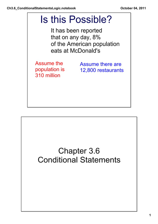 Ch3.6 Conditional Statements | PDF