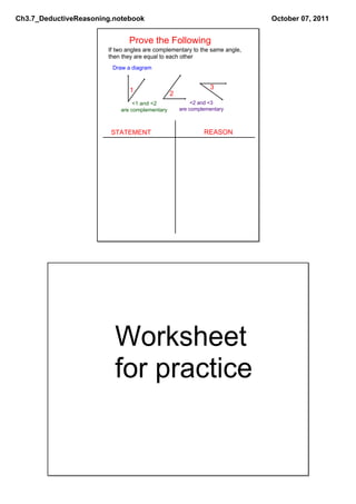 Ch3.7 Deductive Reasoning | PDF