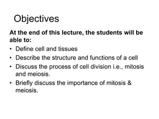 Ch 3 - Cells and Tissues.ppt | Free Download