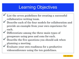 CH 3- Collaborative Writing and Meetings in the Workplace.pptx