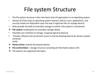 File System operating system operating system | PPTX | Operating ...