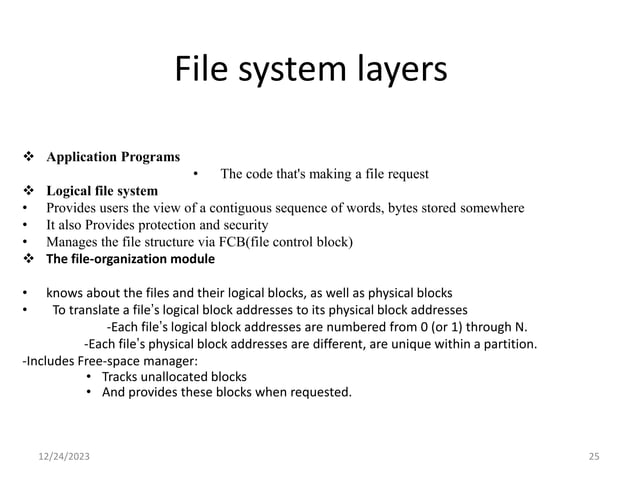 File System operating system operating system | PPT