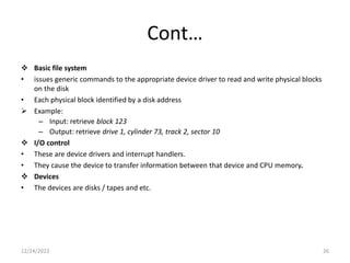 File System operating system operating system | PPTX | Operating ...
