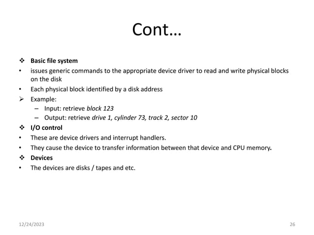 File System Operating System Operating System Ppt 
