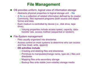 ch3 - operating system structures.ppt | Operating Systems | Computer ...