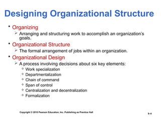 chapter 3- organizational structure and design | PPTX