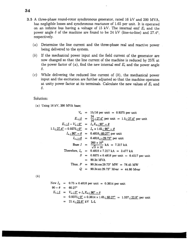 Representation of power system components | PDF