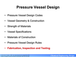 pressure vessel details for design and it components | PPT