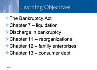 Chapter 30 – Bankruptcy | PPT