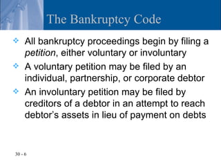 Chapter 30 – Bankruptcy | PPT