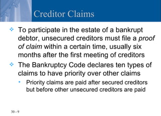 Chapter 30 – Bankruptcy | PPT