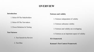 the Routledge hanbook of language testing Ch 32. fairness | PPT