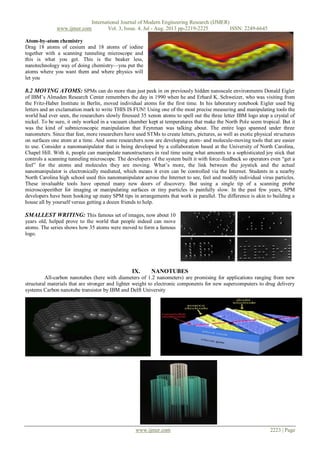 Nanotechnology: Shaping the world atom by atom | PDF | Physics | Science