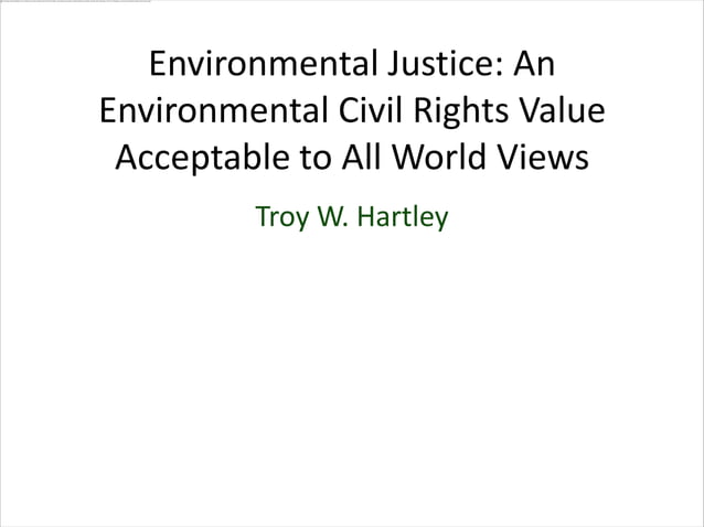 Hartley - Environmental Justice | PPTX