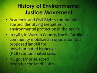Hartley - Environmental Justice | PPTX