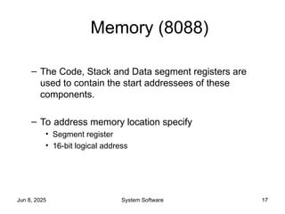 Machine Architecture of Intel 8088 and addressing modes | PPT