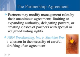 Chapter 38 – Operation of Partnerships and Related Forms | PPT ...