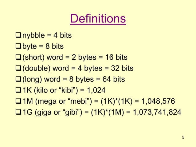 Review On Number Systems Decimal Binary And Hexadecimal Ppt