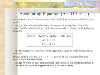 Ch 3 accounting equation & classification | PPT