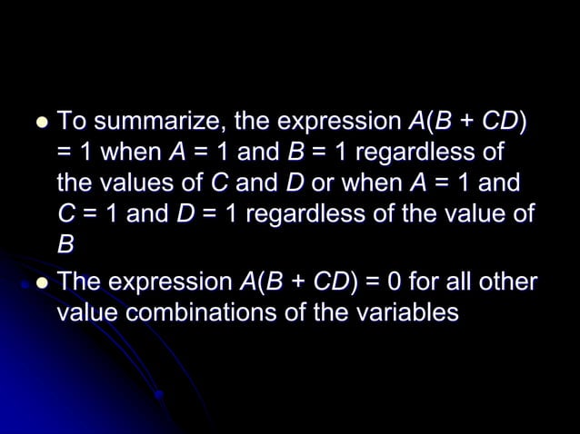 Ch3 Boolean Algebra.ppt