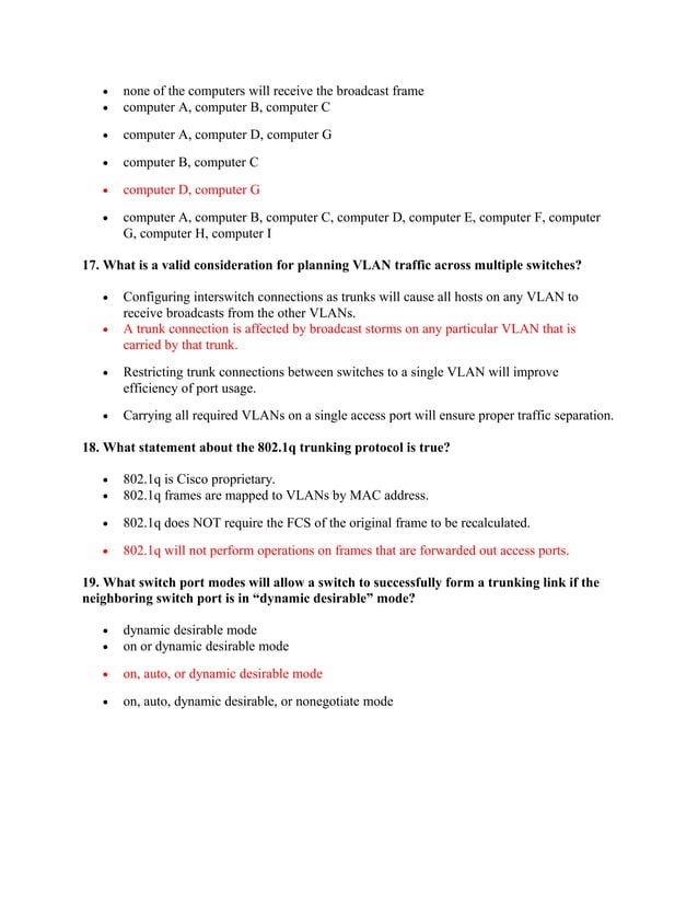 Ch3 ccna exploration 3 lan switching and wireless | PDF