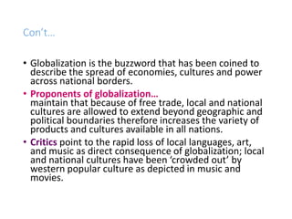 Ch3 culture, power, globalisation and inequity | PPTX