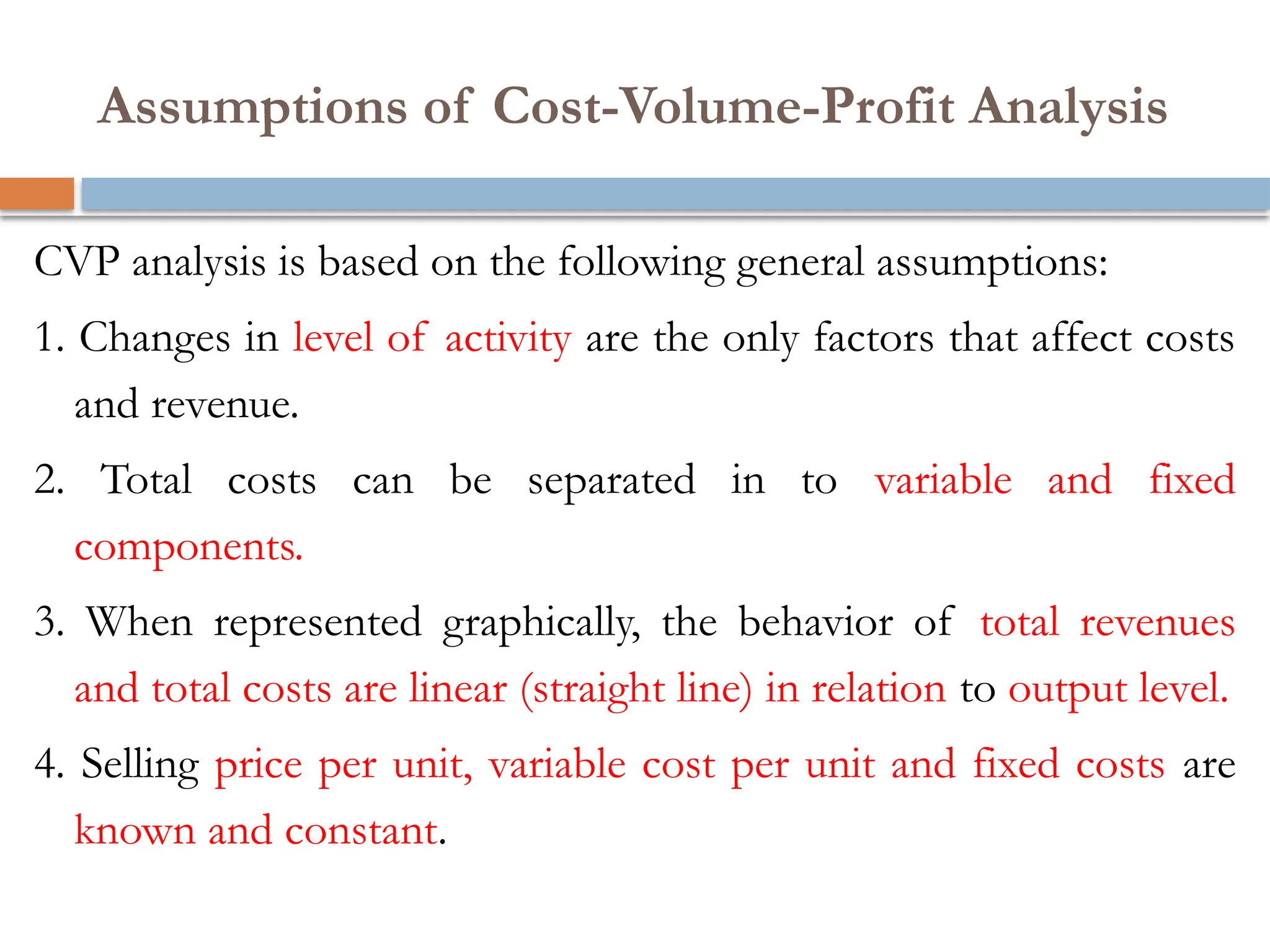 Chapter three - Cost volume profit analysis | PPTX