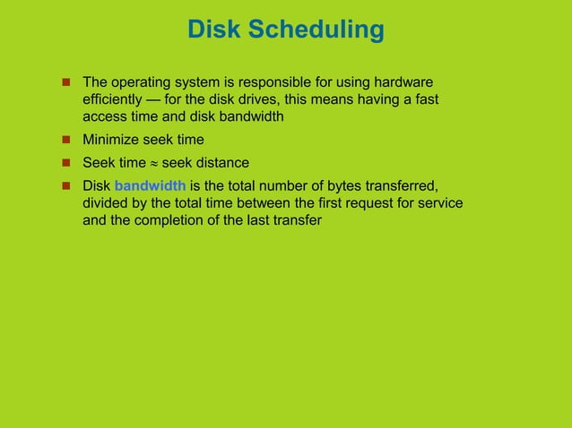 Disk Scheduling | PPT