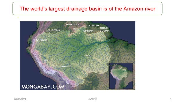 chapter Drainage - geography class 9 NCERT | PPTX | Asia Travel ...