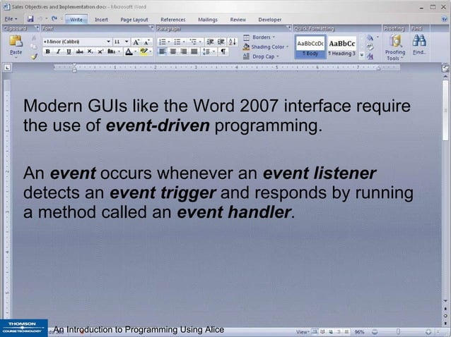Ch 3 Event Driven Programming Ppt Operating Systems Computer Software And Applications