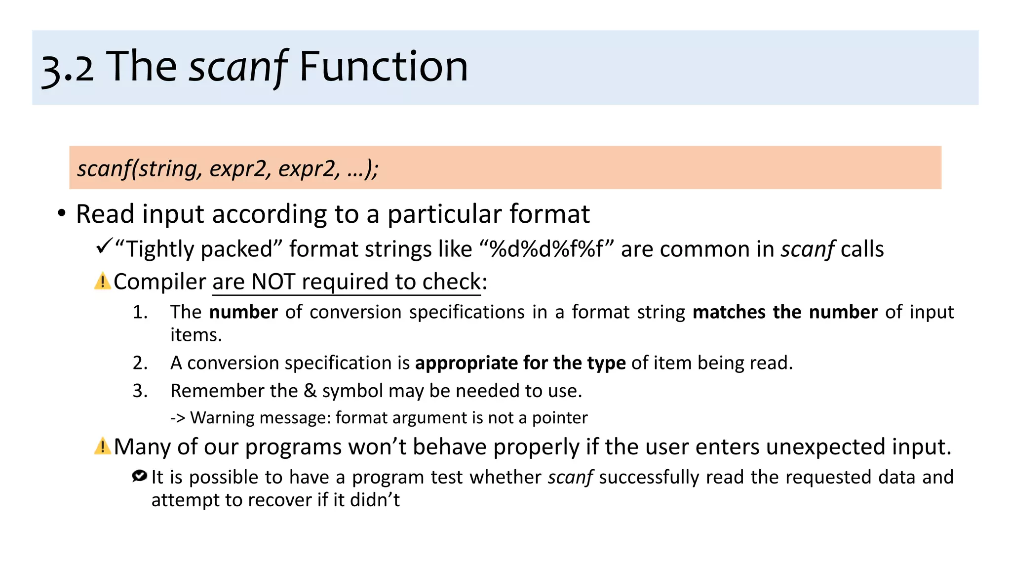 Ch3 Formatted Input/Output | PPT
