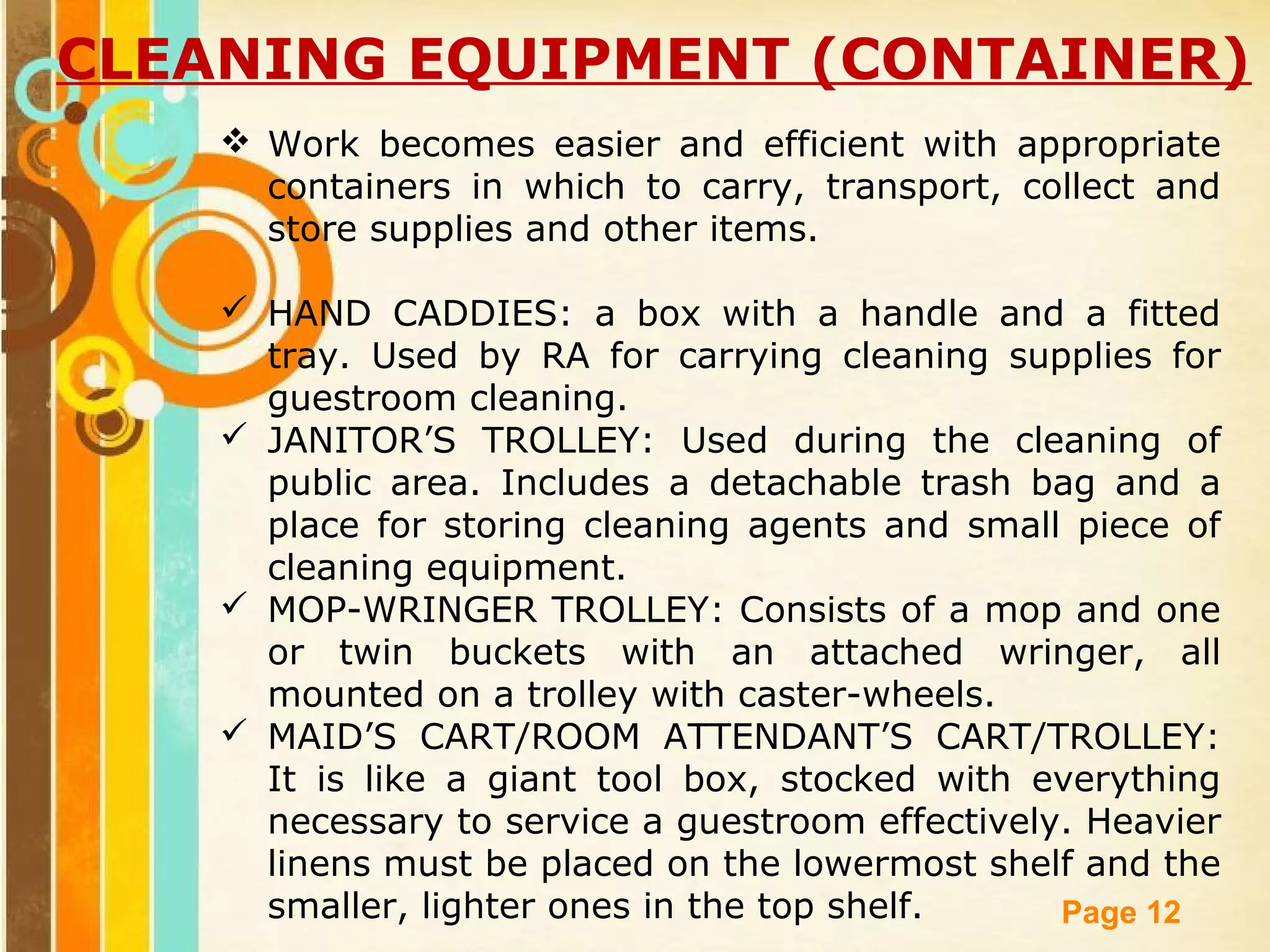 HOUSEKEEPING OPERATION: HOUSEKEEPING INVENTORIES | PPT
