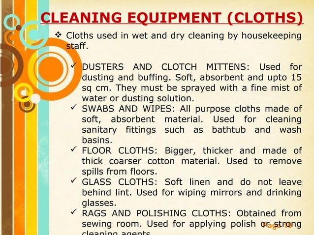 HOUSEKEEPING OPERATION: HOUSEKEEPING INVENTORIES | PPT | Bath and ...