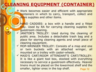 HOUSEKEEPING OPERATION: HOUSEKEEPING INVENTORIES | PPT