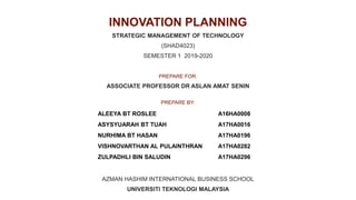 Chapter 3: Innovation Planning | PPTX