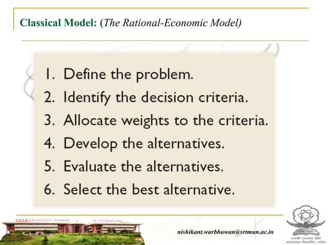 itmis decision making models | PPT