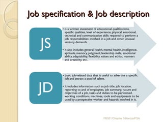 Chapter 3 job analysis, strategic planning, job description and job ...