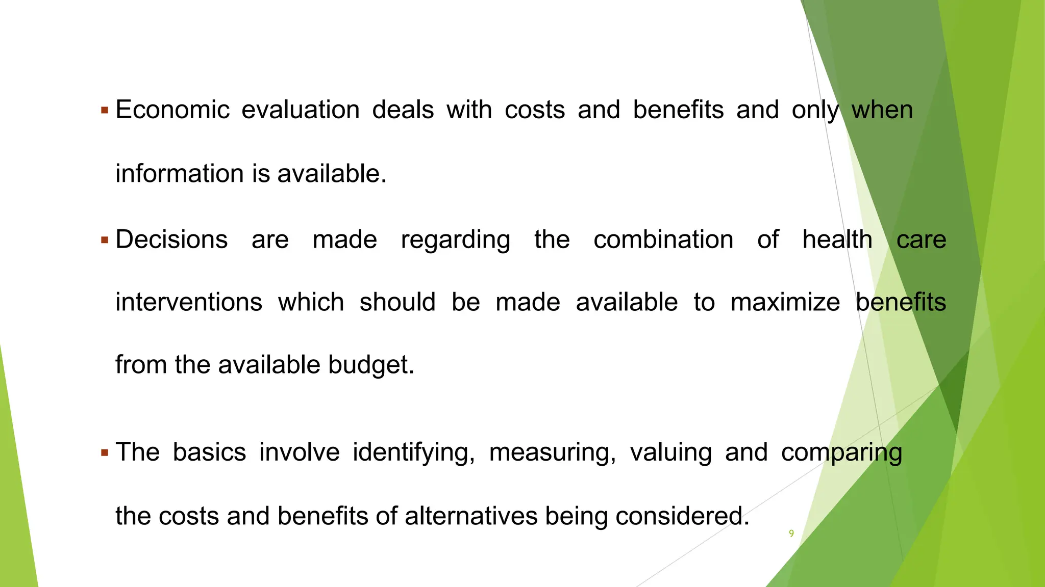 Ch3_Lecture 3 economics evaluation on health care | PPT