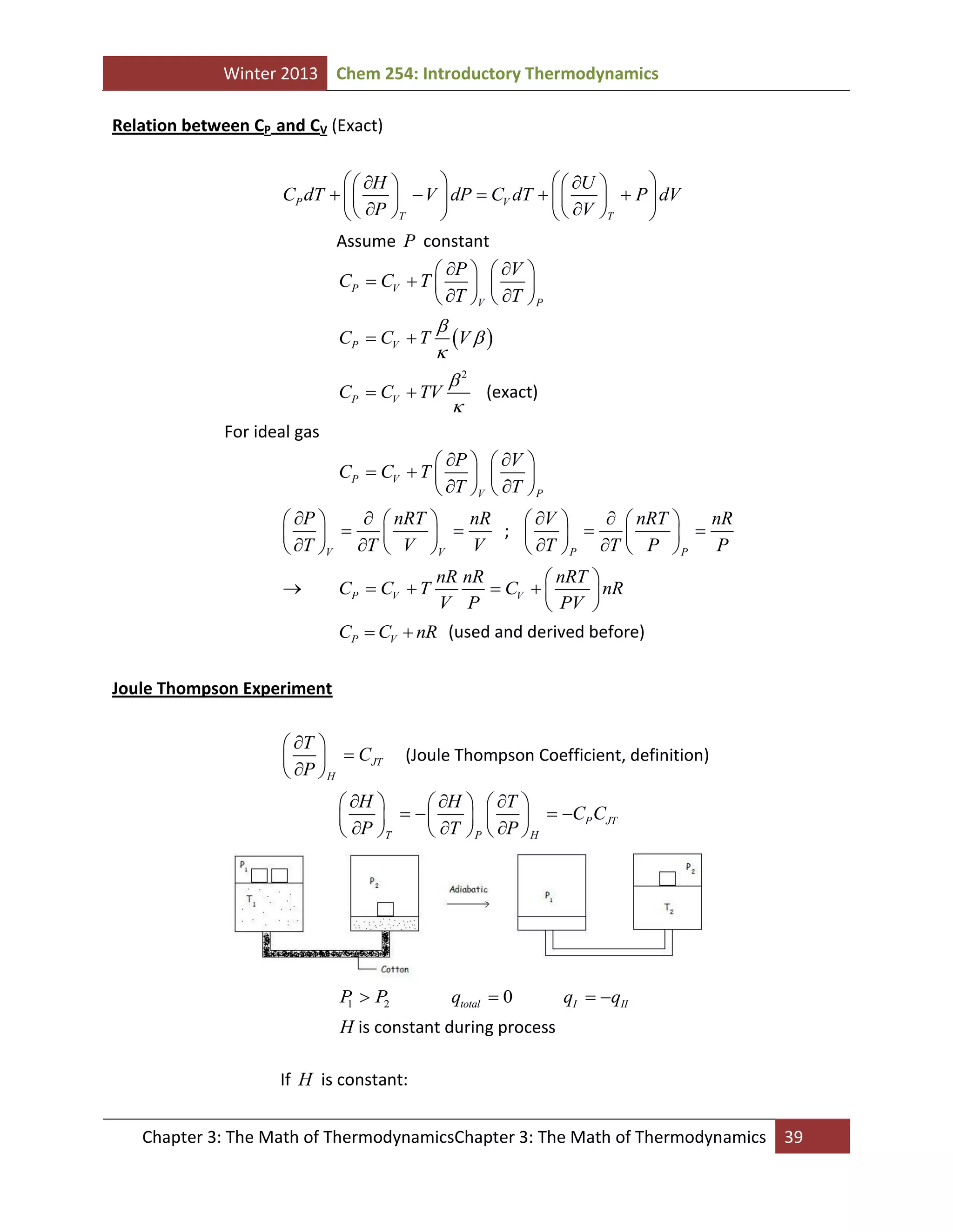 Ch 3 math_of_thermodynamics | PDF