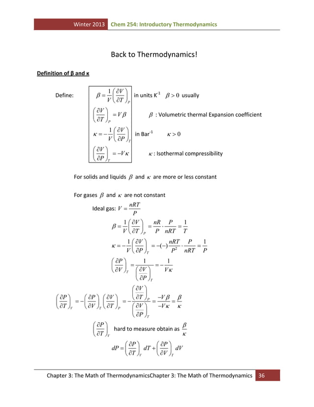 Ch 3 math_of_thermodynamics | PDF