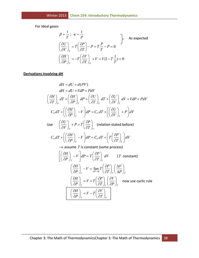 Ch 3 math_of_thermodynamics | PDF
