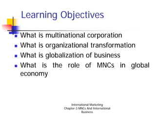 MNCs and International Business | PPT
