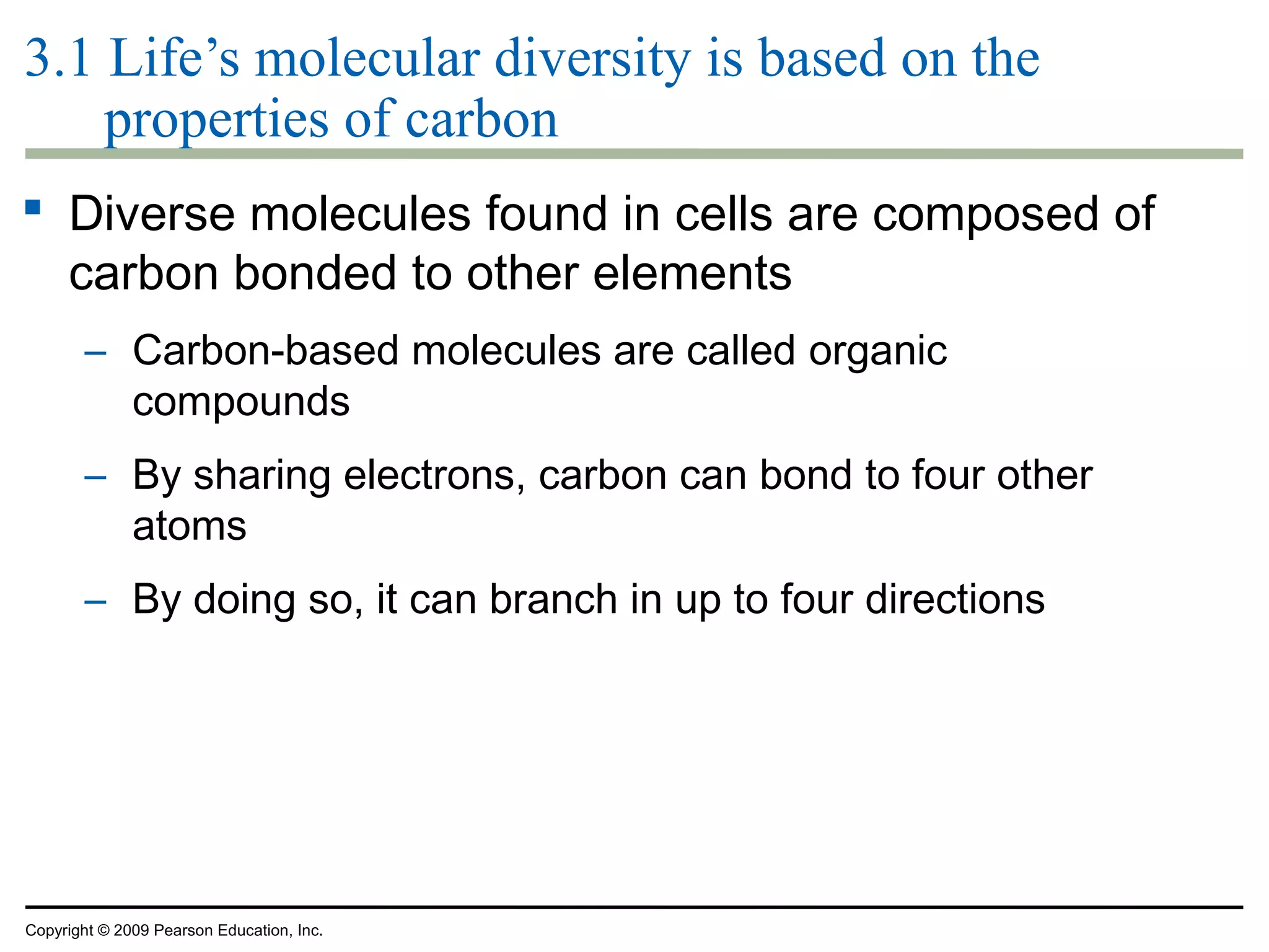 Ch 3 molecules_of_cells_lecture_presentation (1) | PPT