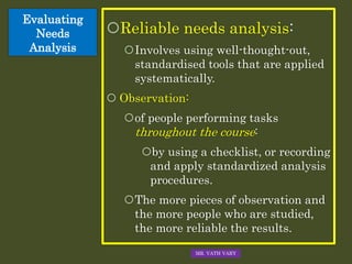 Ch 3 Needs Analysis.ppt
