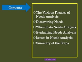 Ch 3 Needs Analysis.ppt