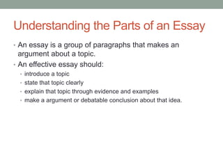 Arranging an Essay | PPTX