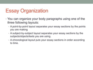 Arranging an Essay | PPTX