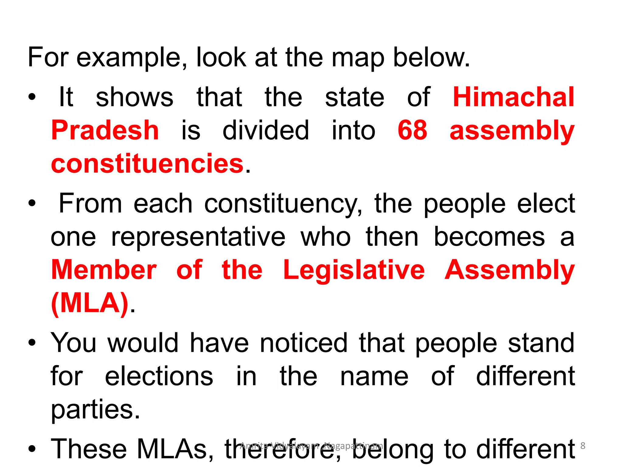 Class 7 -Political Science-Chapter 3-part 1-How the State Government ...