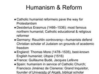 Ch 3 part 1 erasmus and christian humanism | PDF